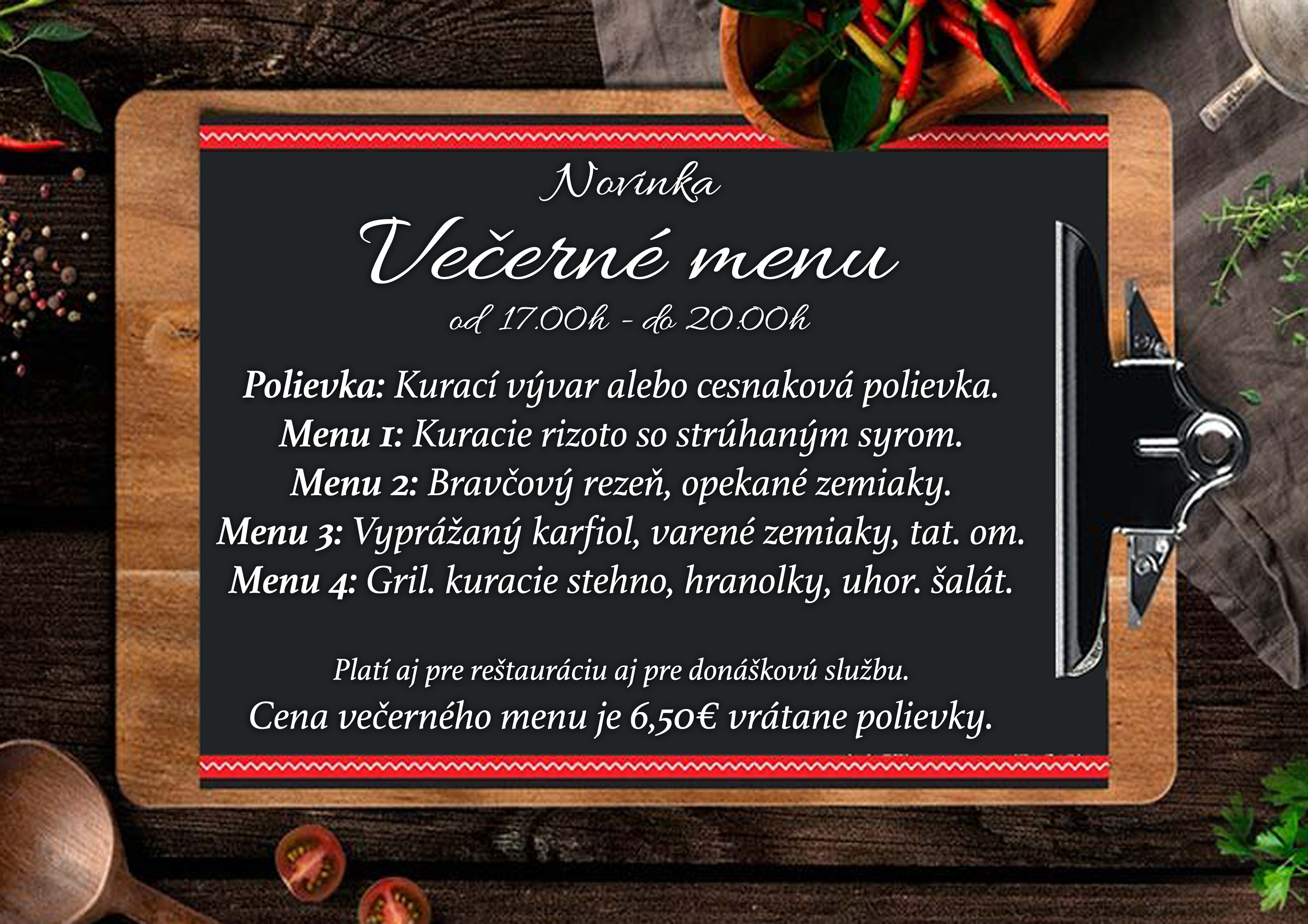 Denné menu | Mavisa